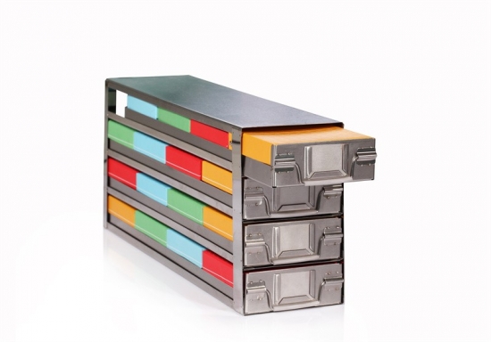 Stainless Steel Upright Drawer Cryo Vial Rack for Cryogenic storage ...