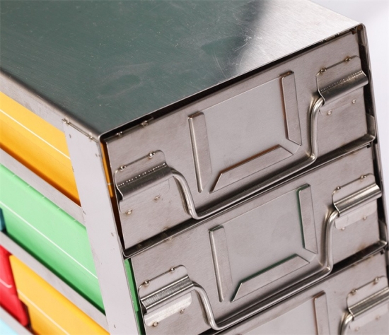 Stainless Steel Upright Drawer Cryo Vial Rack for Cryogenic storage ...
